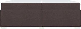 Rám postele s matrací Tmavě hnědá 200 x 200 cm textil 3399211