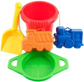 LORI 208 Set na písek kbelík, sítko, lopatka a 2 bábovky / Sada na pís