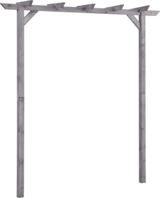 vidaXL Zahradní pergola šedá 200 x 40 x 205 cm impregnovaná borovice [313567]