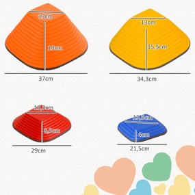 AIYAPLAY říční kameny, 11 ks balančních kamenů ve tvaru čtverce, stohovatelné a neklouzavé stohovací kameny, unesou zátěž až 80 kg, pro děti od 3 do …