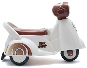 Dětské odrážedlo motorka se zvukem Baby Mix Scooter bílé