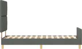 Rám postele s čelo Tmavě šedá 80 x 200 cm textil 3344761