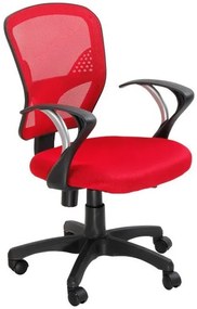 Kancelářská židle dětská EBBY cerv - červená