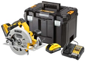 DeWALT - 18V AKU kotoučová pila, 2x aku 5,0 Ah POWERSTACK, nabíječka DCS570H2T