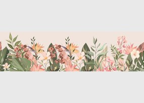 Samolepící bordura na zeď Kvetoucí Zahrada | 5 m x 13.8 cm | DWB8425