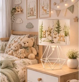 Dětská stolní lampa KIDS ROOM 1xE27/60W/230V pr. 18 cm zvířátka