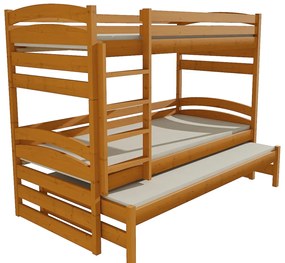 Patrová postel s výsuvnou přistýlkou PPV 020 80 x 200 cm - OLŠE
