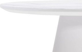 Konferenční stolek Margos 46 cm bílý/mramor I