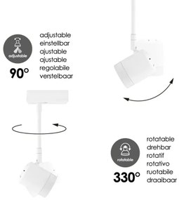 LED Stmívatelné bodové svítidlo MANU 1xGU10/5,8W/230V bílá