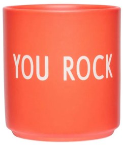 Design Letters Hrnek Favourite s nápisem You Rock, terracotta