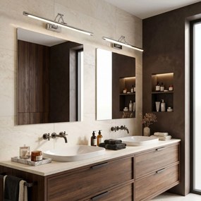 Toolight Rea, Koupelnové nástěnné LED svítidlo SWE017-1W 60cm Chrome, OSW-20116