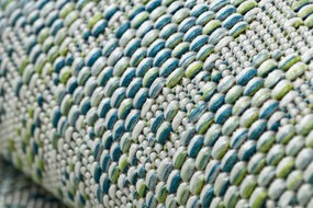 Dywany Łuszczów Kusový koberec Sion Sisal Aztec 22184 green/blue/ecru – na ven i na doma - 180x270 cm