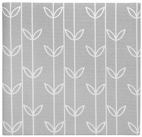 Koberce Breno Kusový koberec Dwinguler Okvětní šedé lístky, Šedá, Vícebarevné, 140 x 140 cm