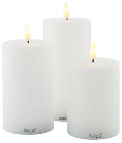 LED svíčky v sadě 3 ks (výška 15 cm) Sille Rechargeable – Sirius