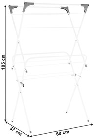 Kondela Sušička, bílá / šedá, NODAR