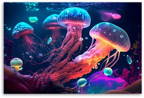 Gario Obraz na plátně Svítící medúzy Rozměry: 60 x 40 cm