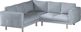 Potah na pohovku IKEA Norsborg rohová 4-místná barva modrá látka pletený vzor