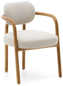 Hnědo-krémová jídelní židle Melqui – Kave Home