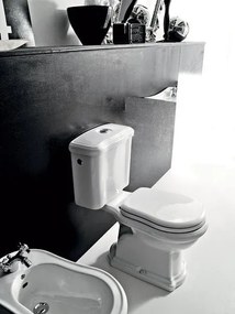 Kerasan RETRO WC kombi mísa 38,5x72cm, spodní odpad, bílá 101201