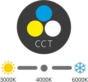 LED svítidlo Ecolite LADA LED-CSL-CCT/12W/CR 12W 3000/4000/6000K
