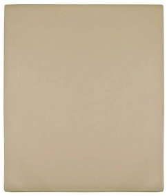 vidaXL Jersey prostěradlo taupe 160x200 cm bavlna