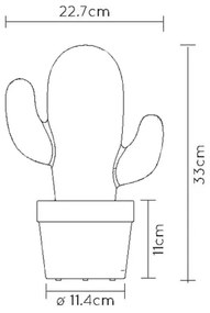 Lucide 13813/02/31 - LED Stmívatelná venkovní stolní lampa CACTUS LED/2W/5V IP44