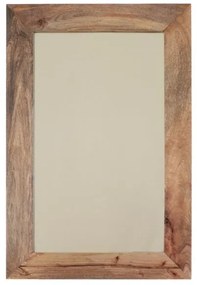 Indický nábytek - Zrcadlo Devi 60x90 z mangového dřeva Mango natural