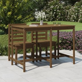 vidaXL Zahradní stůl černý 159,5 x 82,5 x 110 cm masivní borové dřevo [824100] Barva: Přírodní borovice