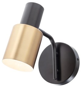 Smarter 01-3079 nástěnné svítidlo Aurum, matně černé, matně zlaté, 1xE27, 24cm