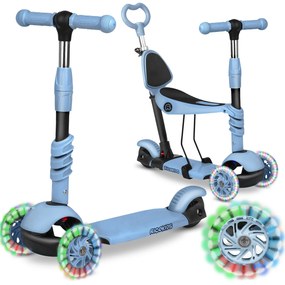 Ricokids Todi tříkolka - modrošedá koloběžka