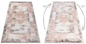 koberec CORE W9797 Rám, růžice strukturální dvě úrovně rouna, béžov velikost 160x220 cm | krásné koberce cz