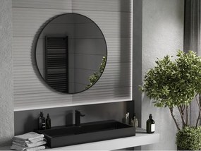 Mexen Loft, kulaté koupelnové zrcadlo 95 cm, barva rámu černá matná, 9850-095-095-000-70