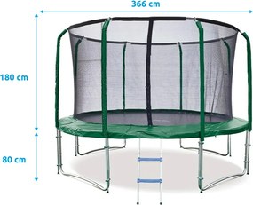 Marimex 366 cm + vnitřní ochranná síť + žebřík 19000101