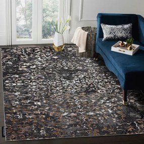 Moderní koberec DE LUXE 2080 ornament vintage Strukturální šedá velikost 240x340 cm | krásné koberce cz