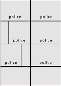 LORIN mo | regál 5 | 90 cm | s policemi a dvířky | PUSH OPEN | kašmír/modrá