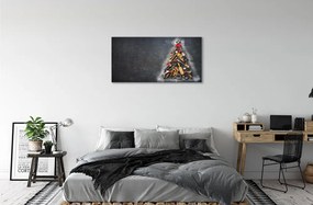 Obrazy na plátně Vánoční ozdoby 125x50 cm