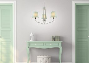 Modrý závěsný lustr York Ledea pro žárovku 3x E14  - Candellux