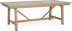 BIZZOTTO Rozkládací zahradní stůl KALIMERA hnědý 212-285x106 cm 0664137