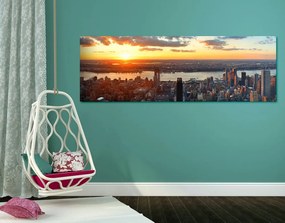 Obraz nádherné panorama města New York Varianta: 120x40