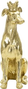 Dekorativní soška Dog 33 cm zlatá