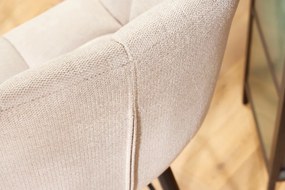 Designová barová otočná židle Vallerina béžová