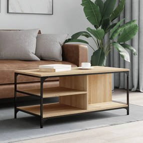 vidaXL Konferenční stolek 100x50x45 cm kompozitní dřevo [835308] Barva: Černá