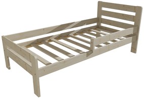 Vomaks Dětská postel se zábranou VMK001C KIDS Rozměr: 100 x 200 cm, Barva: surové dřevo