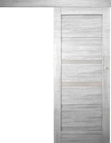 posuvné interiérové dveře na stěnu vasco doors EVORA model 3 Průchozí rozměr: 70 x 197 cm, Orientace dveří: Levé dveře, Dekor: Dub Aljaška