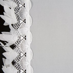 ZÁCLONA NA PÁSCE LORETA 400X250 CM BÍLÁ