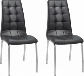 Danish style Jídelní židle Anina (SET 2 ks), černá