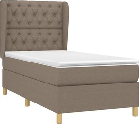 Box spring postel s matrací taupe 80x200 cm textil 3128721