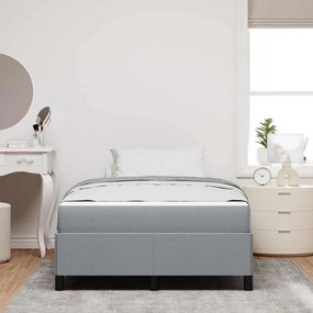 Postel s boxspringem Světle šedá 120 x 190 cm textil 3398843