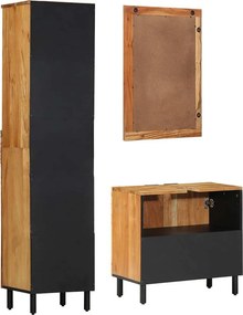 Sada koupelnových skříněk 3 ks Přírodní 38 x 33 x 160 cm 3310013