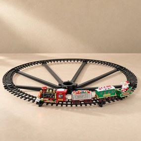 Vánoční vláček s kolejemi, na baterie, Ø 87,7 cm, 23 prvků